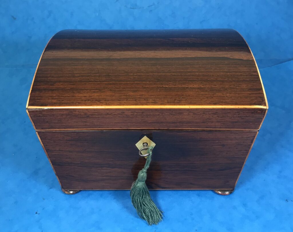 Unusual Shaped Regency Rosewood Box - Mostly Boxes Antiques!