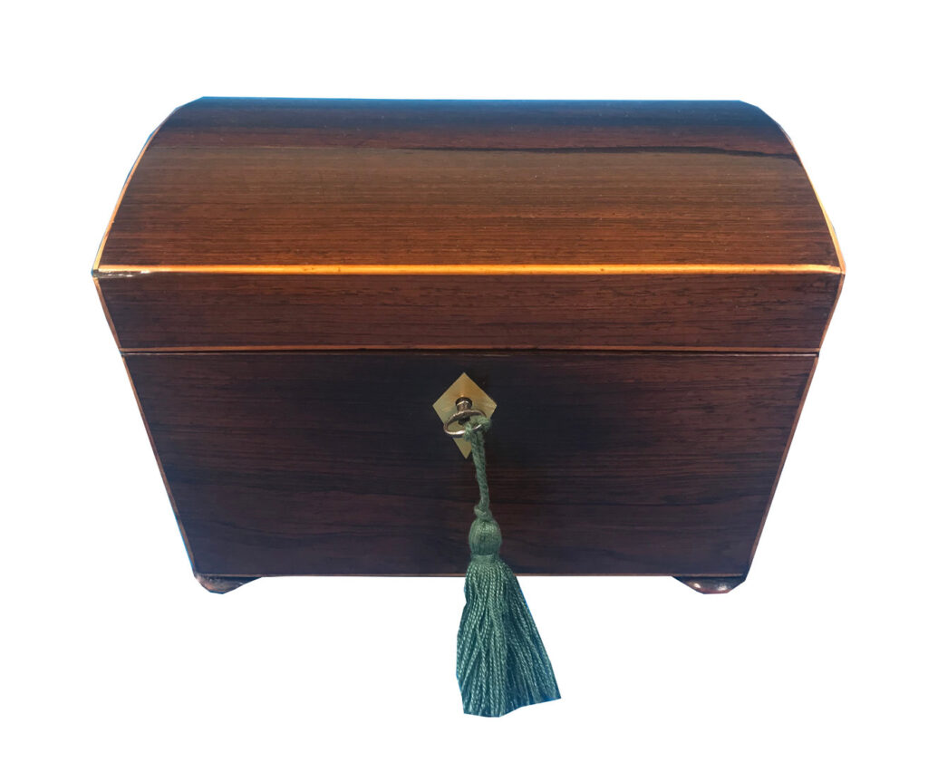 Unusual Shaped Regency Rosewood Box - Mostly Boxes Antiques!