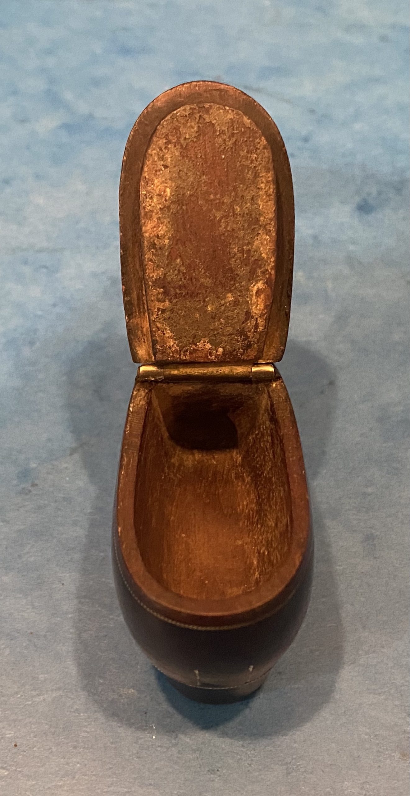 Georgian Mahogany Shoe Snuff Box. - Mostly Boxes Antiques!