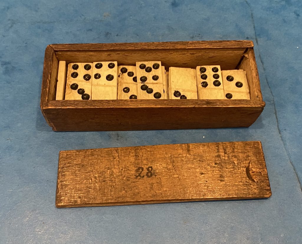 Victorian Complete Miniature Domino Set. - Mostly Boxes Antiques!