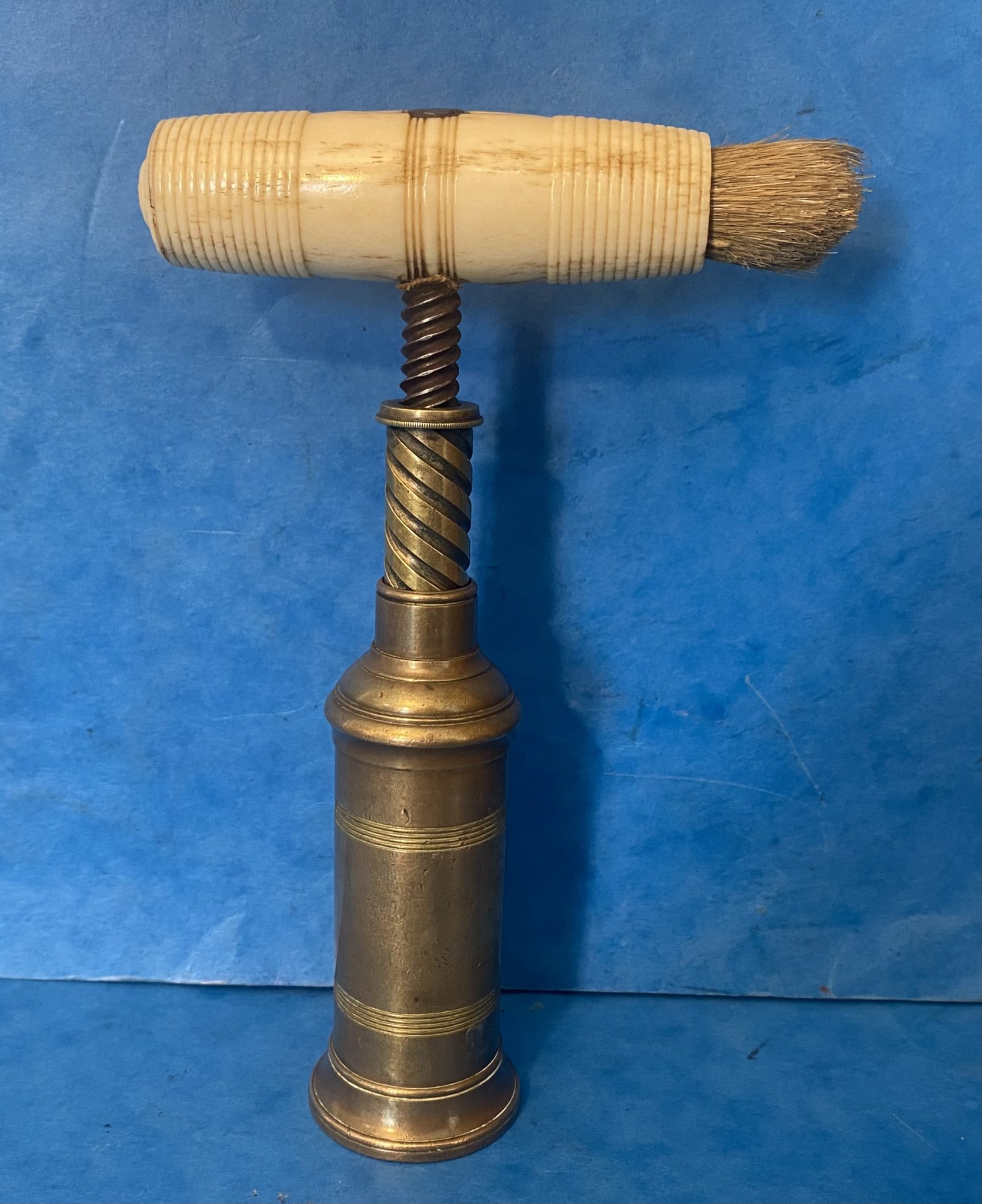 Victorian Bronze & Bone Corkscrew. - Mostly Boxes Antiques!