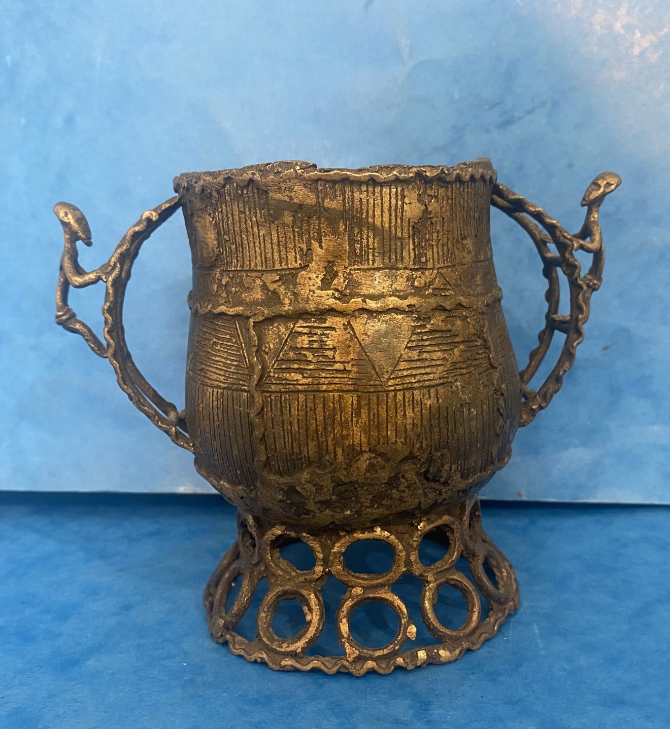 Bronze African Tribal “Ashanti Kuduo Bronze container. - Mostly Boxes ...