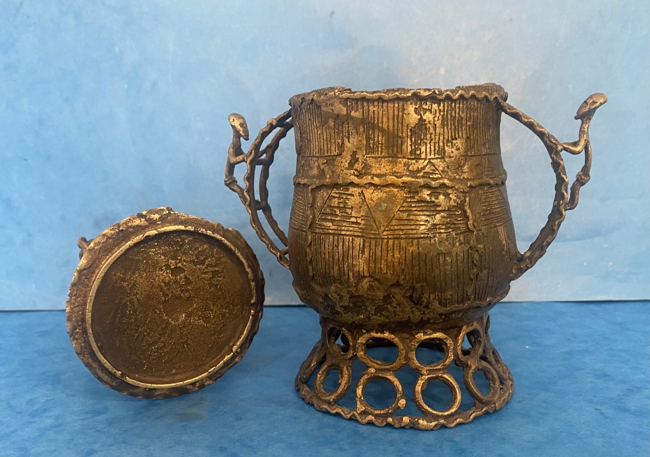 Bronze African Tribal “Ashanti Kuduo Bronze container. - Mostly Boxes ...