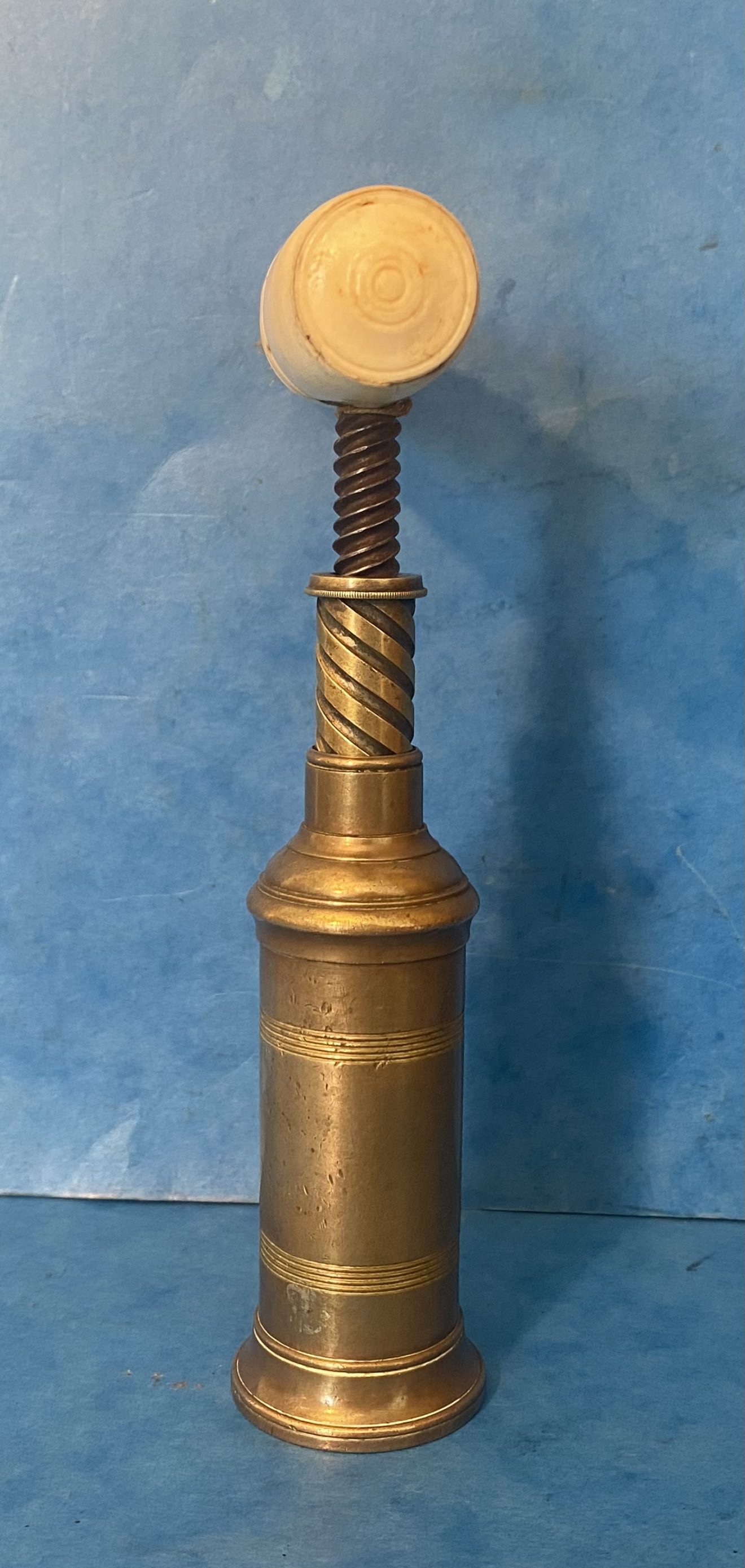Victorian Bronze & Bone Corkscrew. - Mostly Boxes Antiques!