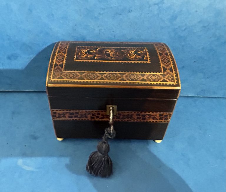 Victorian Rosewood Miniature Domed Tea Caddy. - Mostly Boxes Antiques!