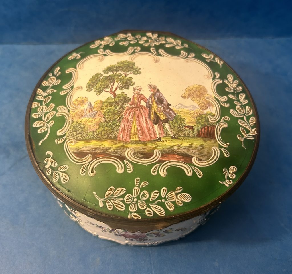 Victorian Samson Enamelled Box. - Mostly Boxes Antiques!