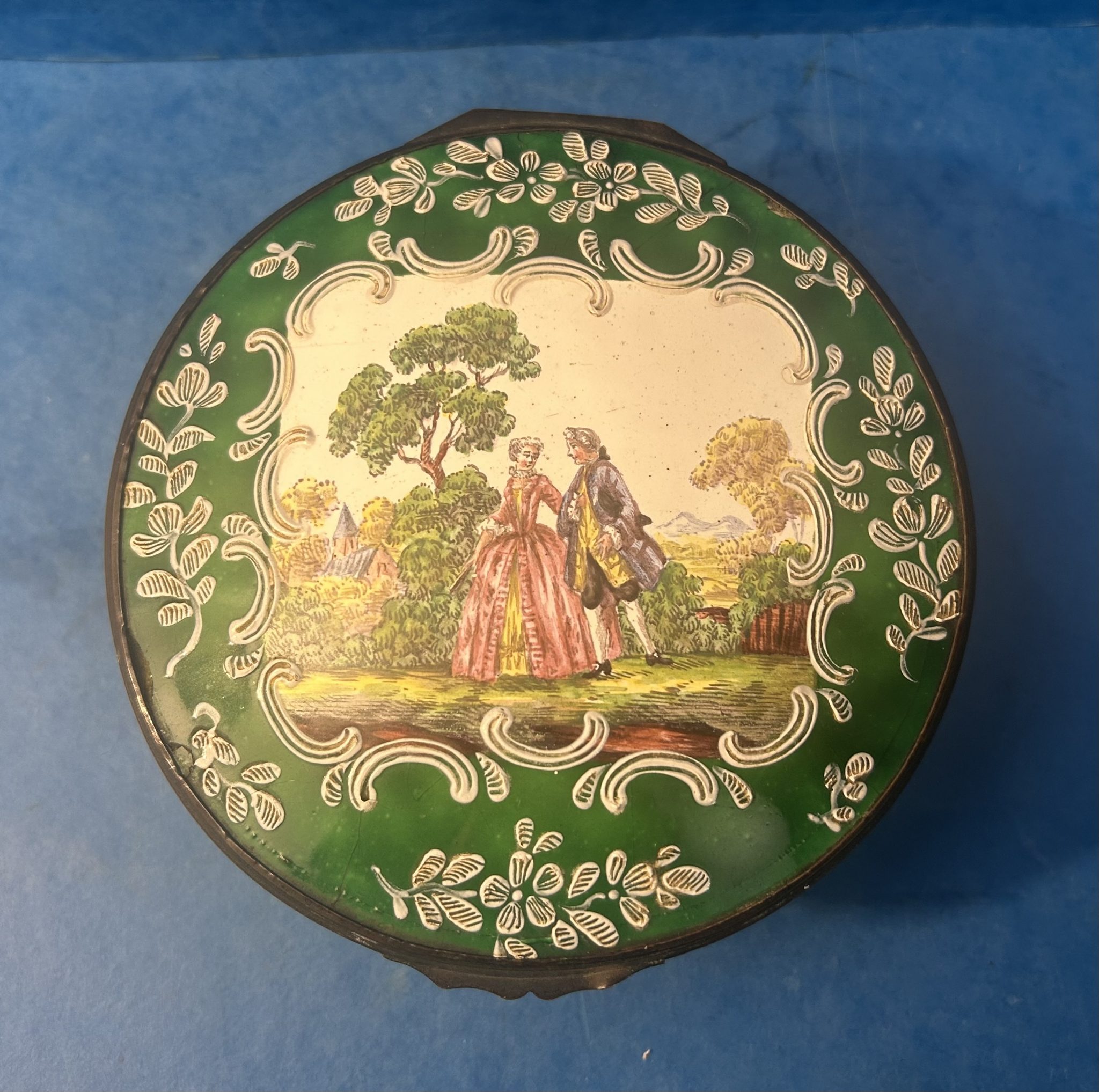 Victorian Samson Enamelled Box. - Mostly Boxes Antiques!