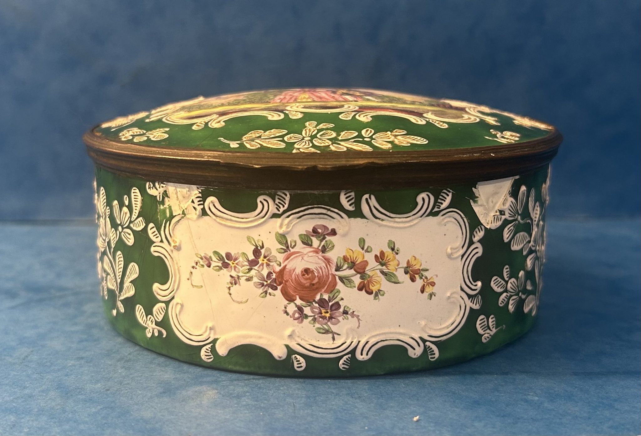 Victorian Samson Enamelled Box. - Mostly Boxes Antiques!