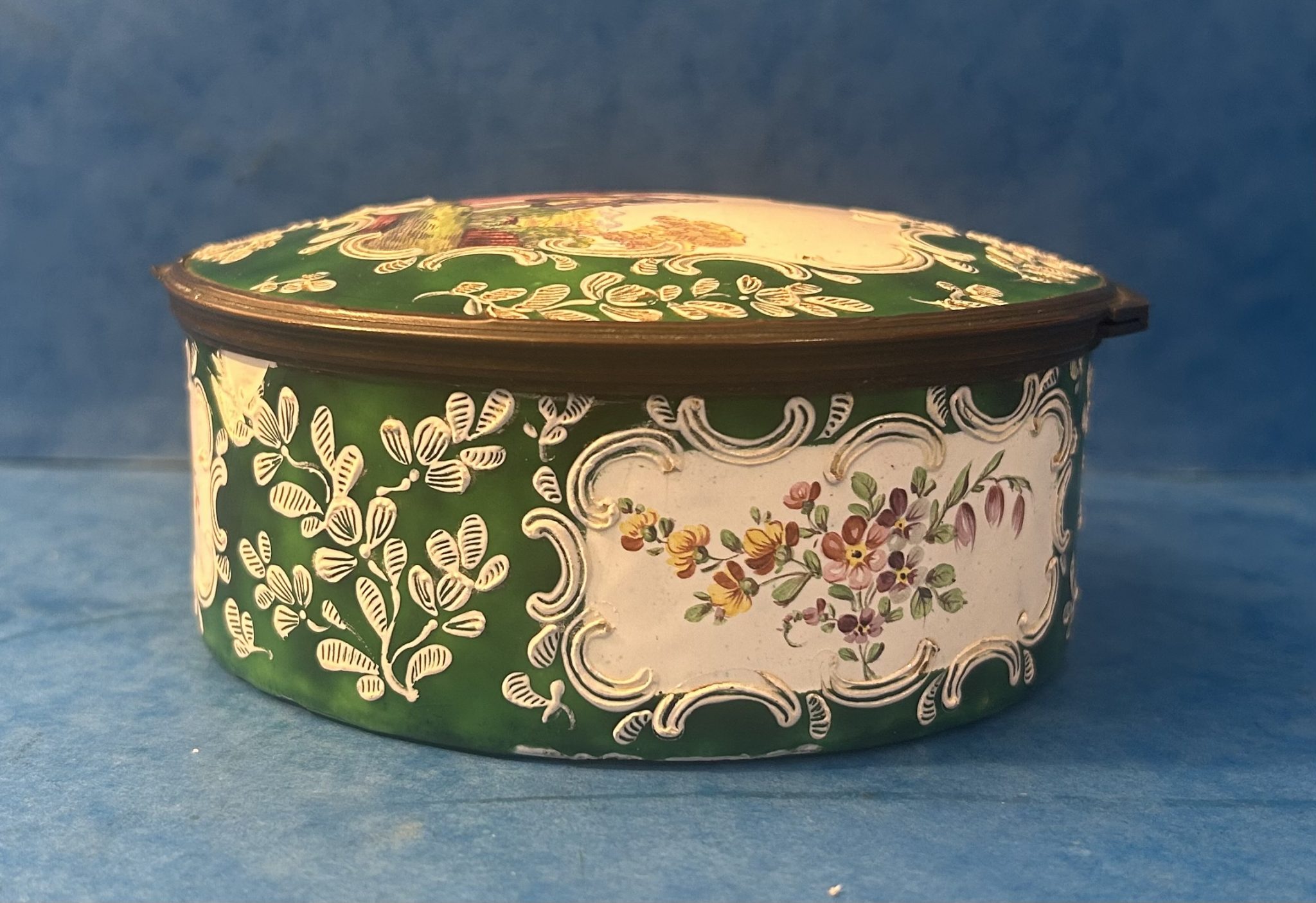 Victorian Samson Enamelled Box. - Mostly Boxes Antiques!
