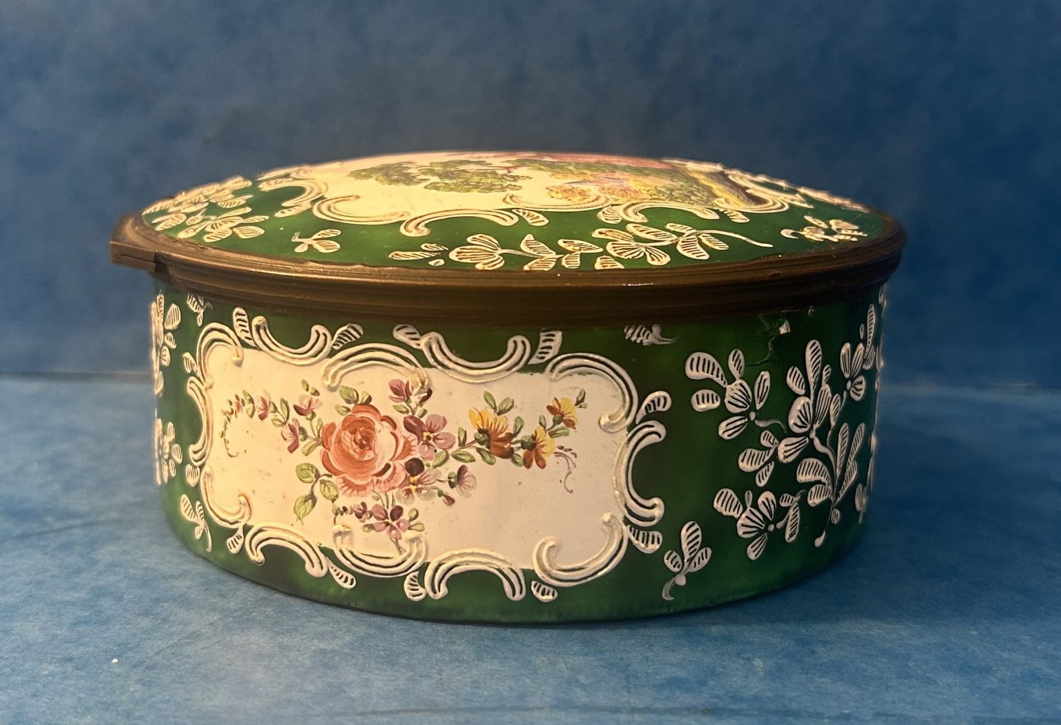 Victorian Samson Enamelled Box. - Mostly Boxes Antiques!