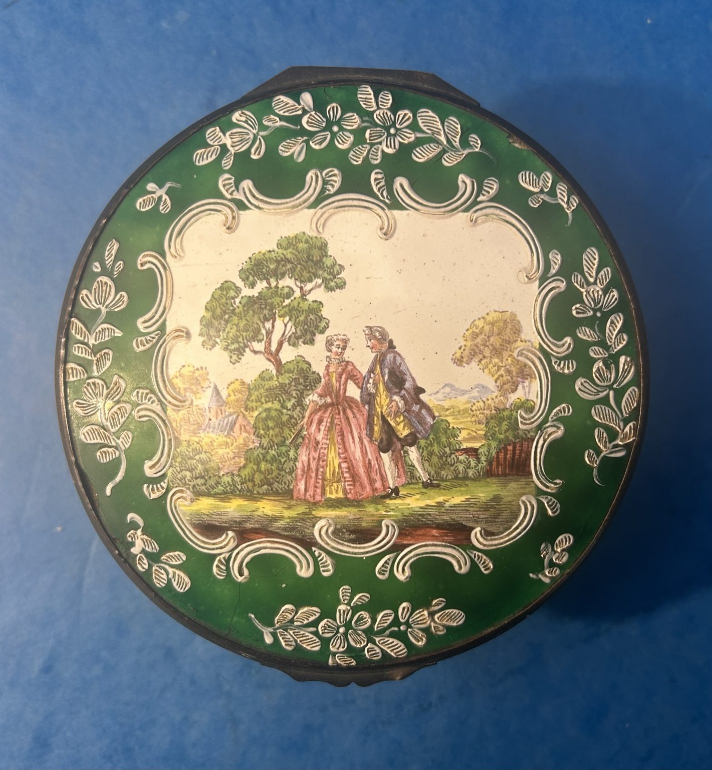 Victorian Samson Enamelled Box. - Mostly Boxes Antiques!