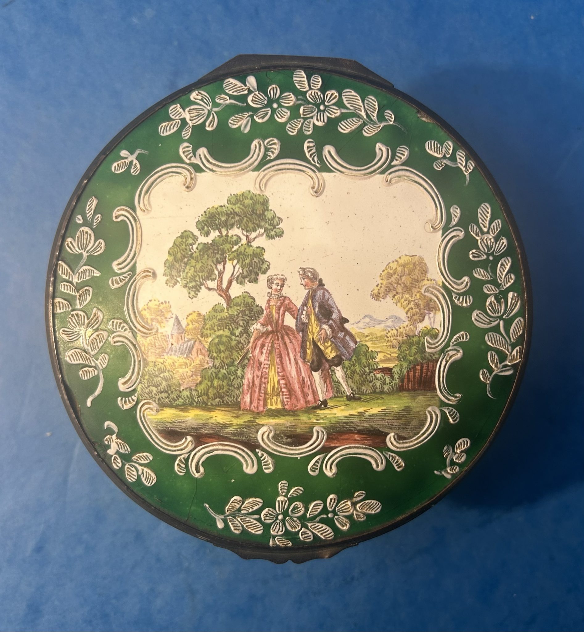 Victorian Samson Enamelled Box. - Mostly Boxes Antiques!