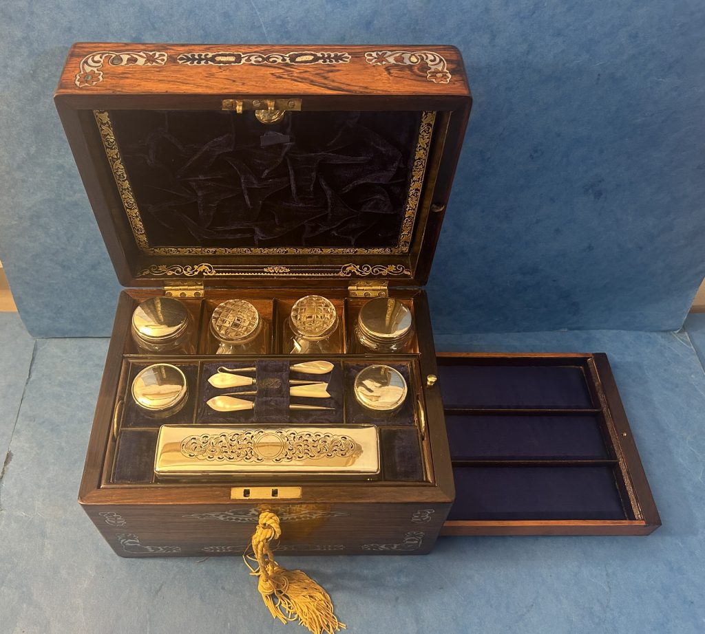 Victorian Rosewood Vaniety Box With Beautiful Inlay. - Mostly Boxes ...