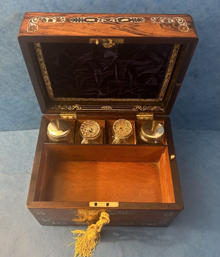 Victorian Rosewood Vaniety Box With Beautiful Inlay. - Mostly Boxes ...