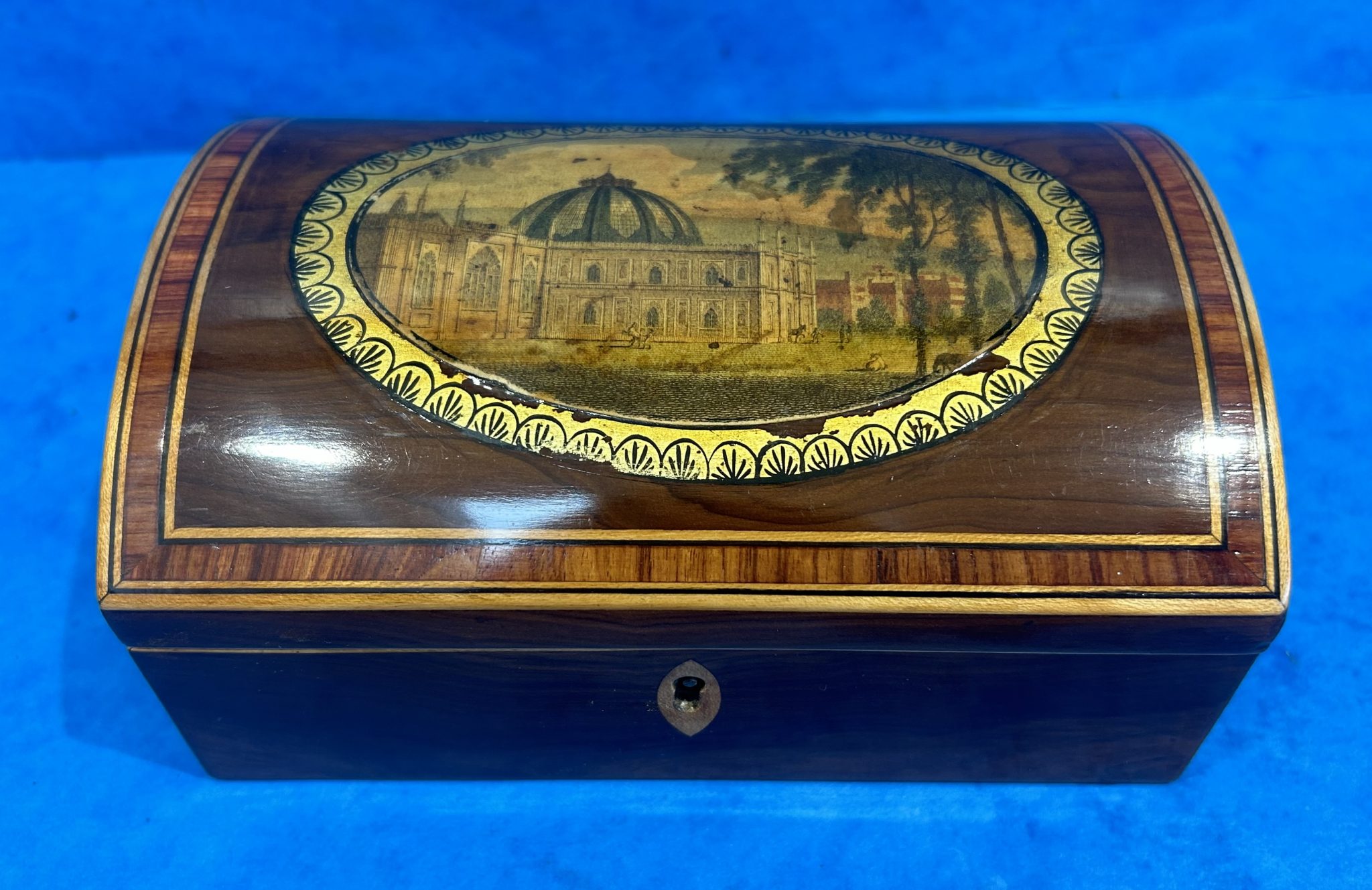 George III Yew Box With A View Of Brighton. Reserved - Mostly Boxes ...