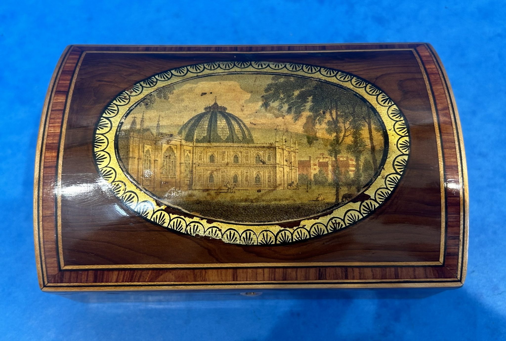 George III Yew Box With A View Of Brighton. Reserved - Mostly Boxes ...