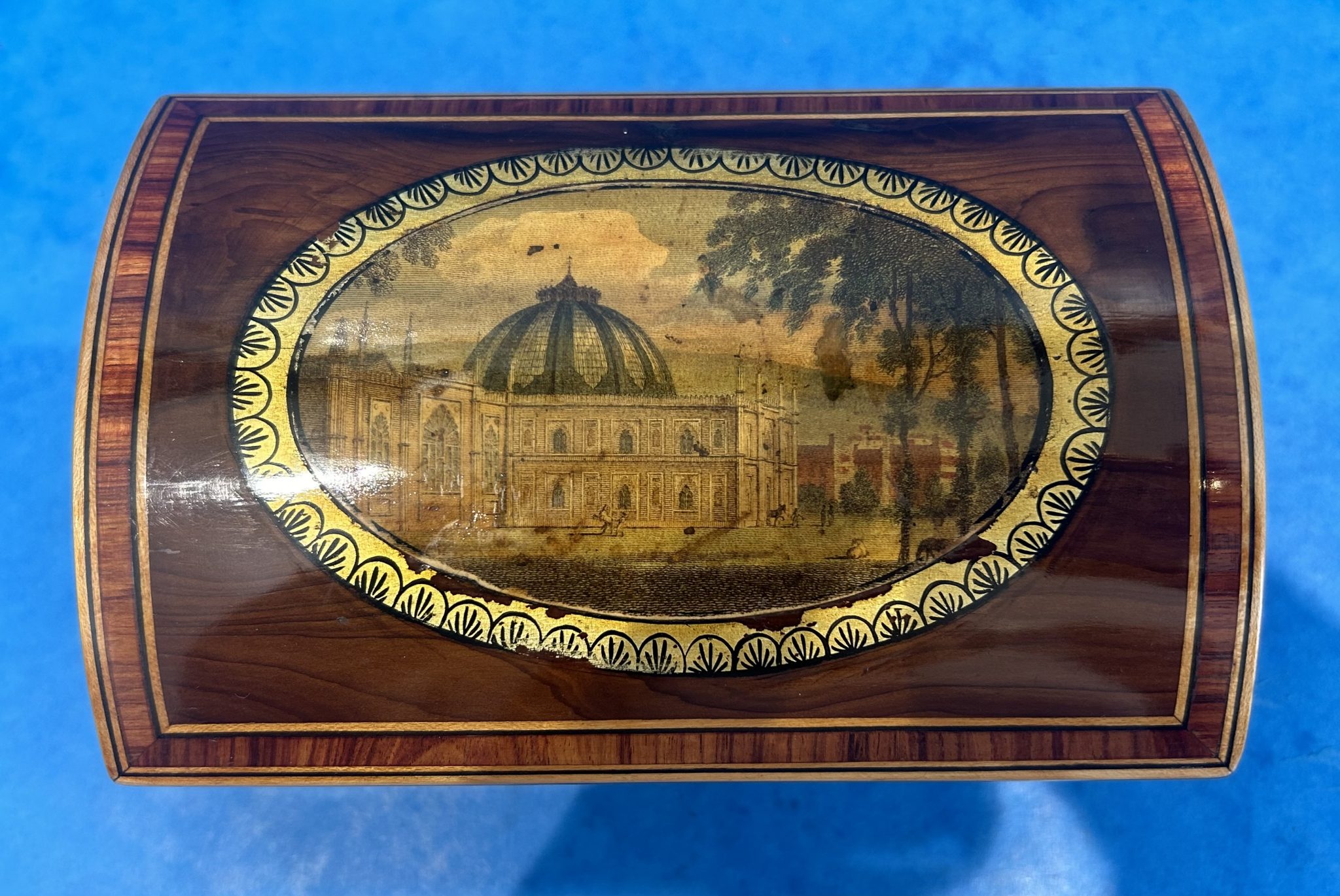 George III Yew Box With A View Of Brighton. Reserved - Mostly Boxes ...