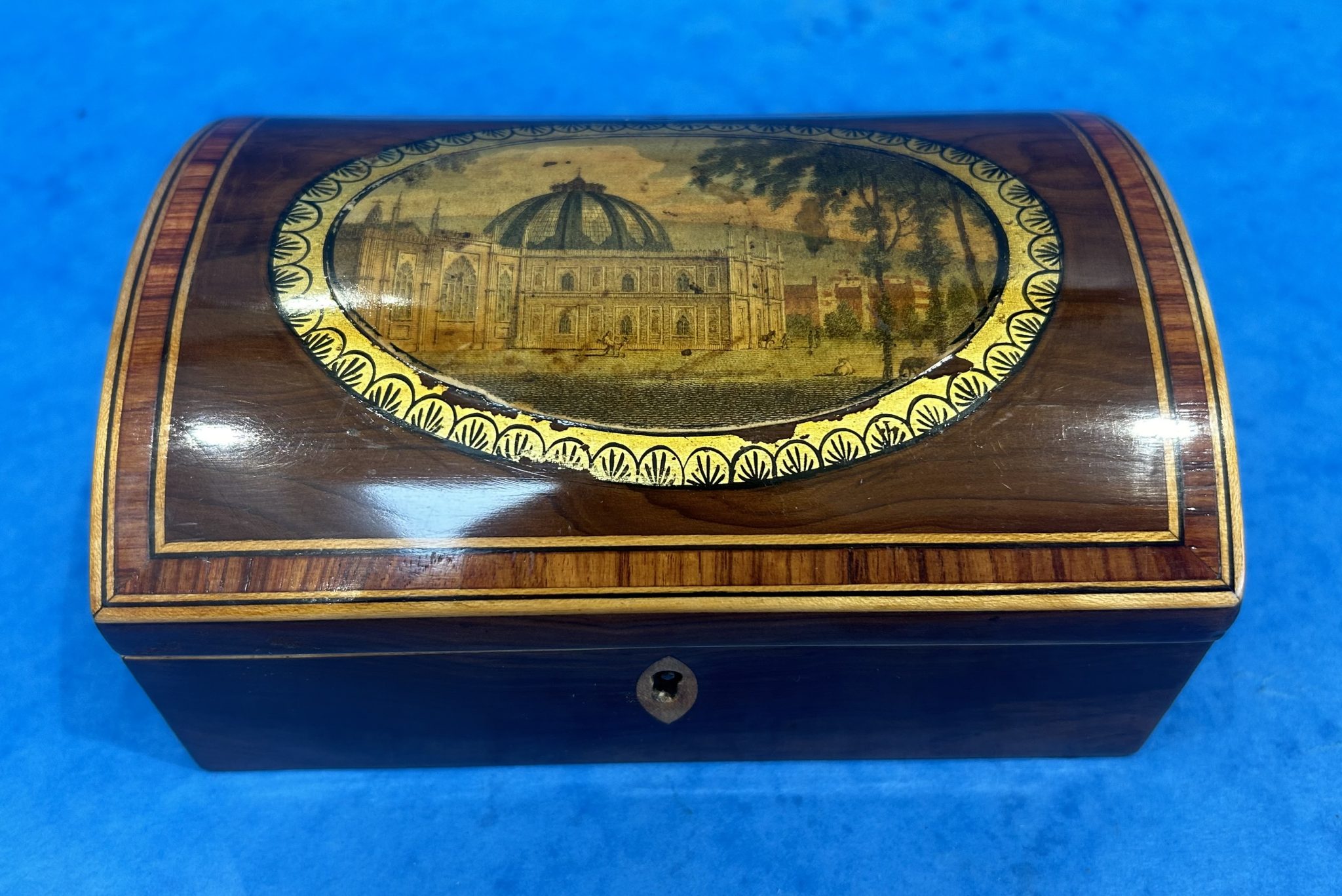 George III Yew Box With A View Of Brighton. Reserved - Mostly Boxes ...