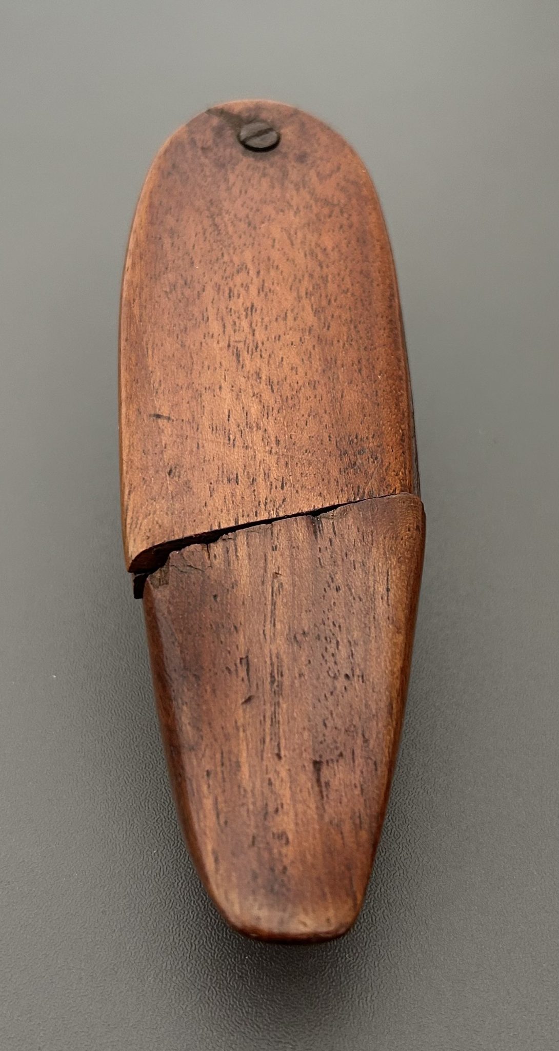 Victorian Mahogany Shoe Snuff Box. - Mostly Boxes Antiques!