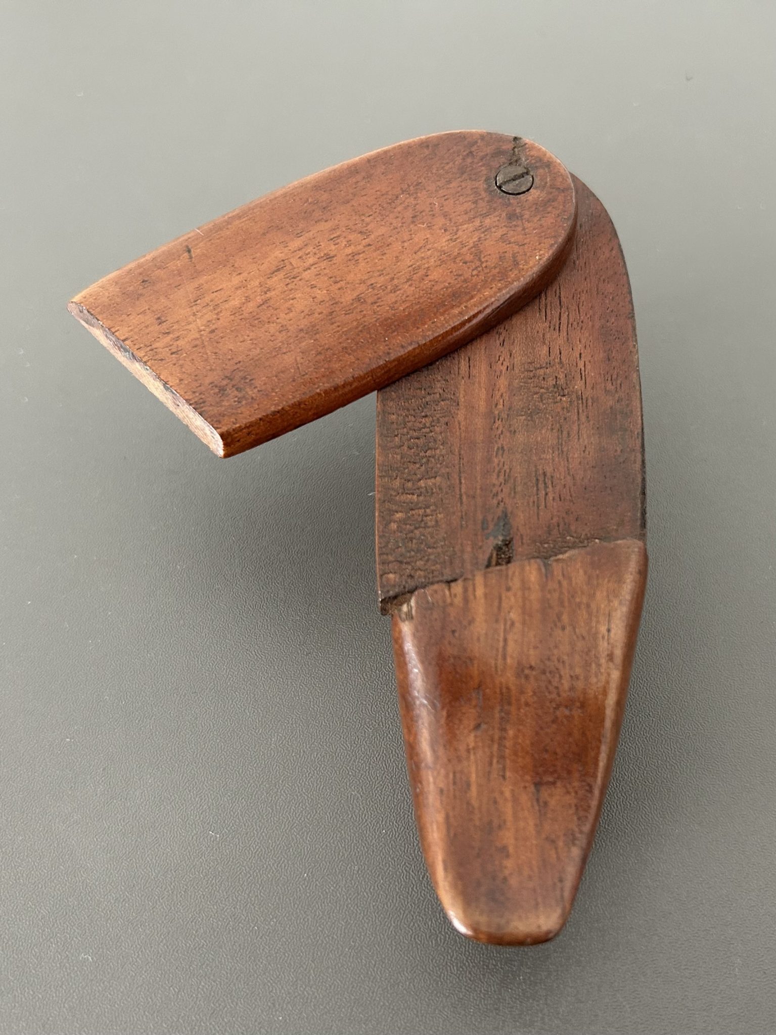 Victorian Mahogany Shoe Snuff Box. - Mostly Boxes Antiques!